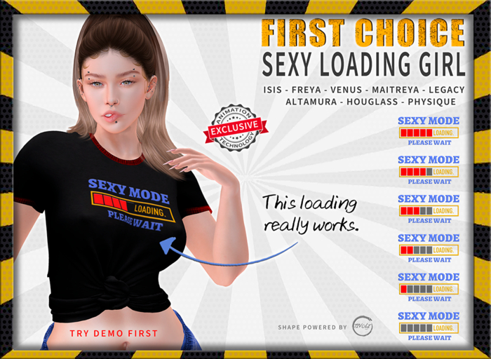 Second Life Marketplace Sexy Loading Girl